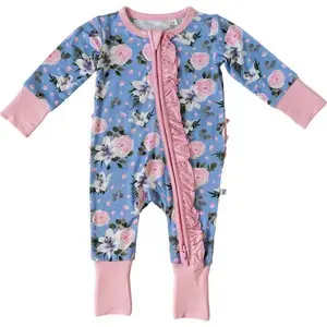 LAREE + CO Lillian Ruffle Convertible Footie - Floral