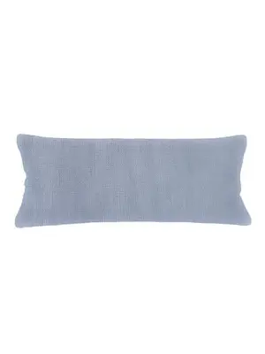 Anaya So Soft Linen Pillow With Down Insert Chambray Blue