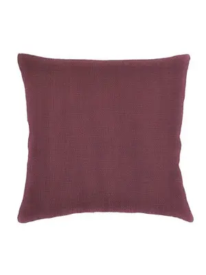 Anaya So Soft Linen Pillow With Down Insert Maroon