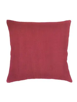 Anaya So Soft Linen Pillow With Down Insert Red