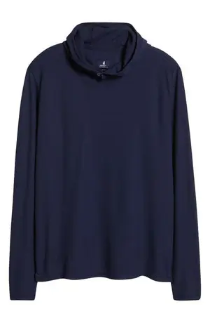 Johnnie-o Brinson Waffle Pullover Hoodie - Navy