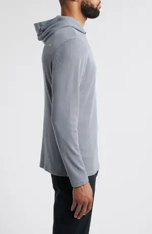 Johnnie-o Brinson Waffle Pullover Hoodie - Thunder