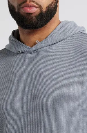 Johnnie-o Brinson Waffle Pullover Hoodie - Thunder