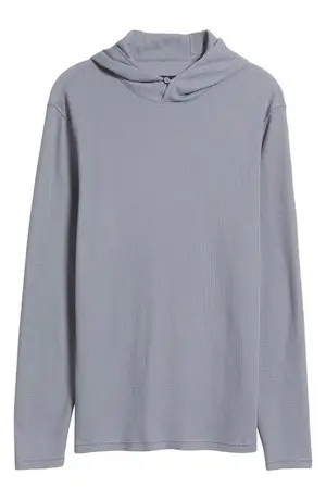 Johnnie-o Brinson Waffle Pullover Hoodie - Thunder