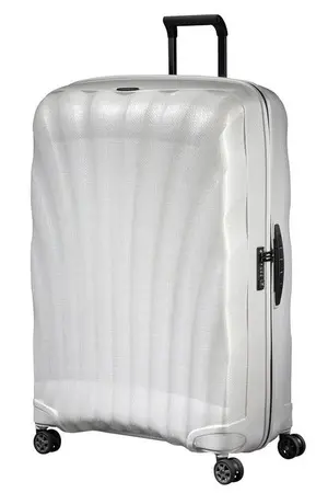 SAMSONITE C-lite Hardside 33-inch Extra Large Checked Spinner Luggage - Off White
