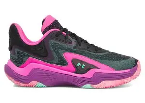Under Armour Spawn Hoopnotic Sneakers - Black/andromeda Purple/comet Green