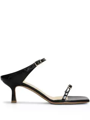 FABIO RUSCONI 65mm Leather Sandals - Black