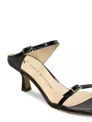 FABIO RUSCONI 65mm Leather Sandals - Black