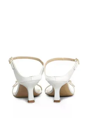 FABIO RUSCONI 65mm Leather Sandals - White