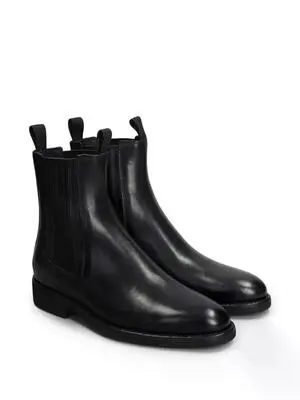 GOLDEN GOOSE Leather Chelsea Combat Boots