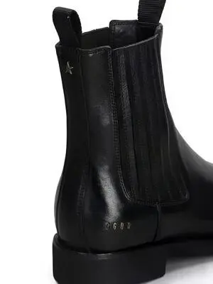 GOLDEN GOOSE Leather Chelsea Combat Boots