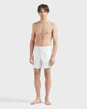 Vilebrequin Swim Trunks Ronde Des Tortues Jacquard - White