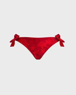 Vilebrequin Side-tie Printed Bikini Bottom - Red
