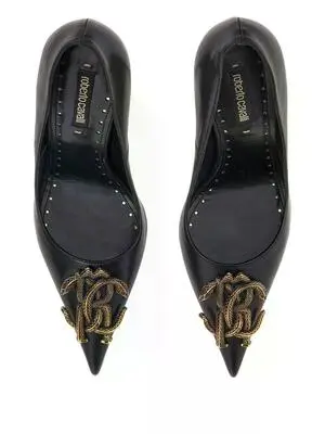 Roberto Cavalli Mirror Snake Pumps