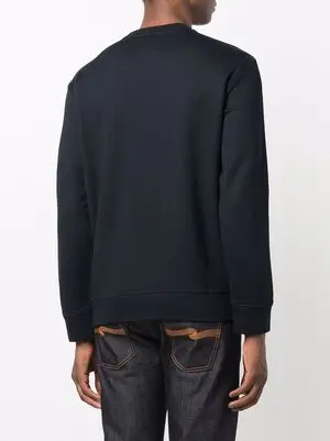 Emporio Armani Logo Cotton Sweatshirt - Blue