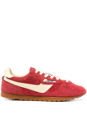 AUTRY Windspin Low Leather Sneakers - Red