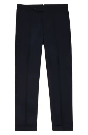 Sid Mashburn Flat-front Wool Dress Pants