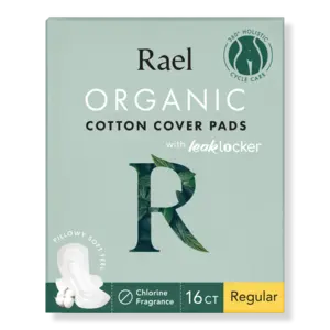 RAEL Regular Organic Cotton Cover Pads With Wings - One-color