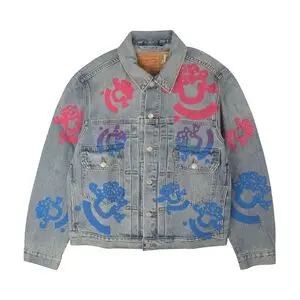 DENIM TEARS Bstroy Tears Type-2 Denim Jacket - Blue