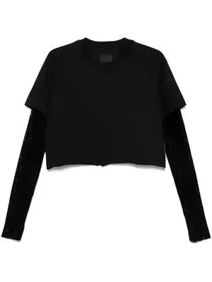 Givenchy Overlapped Cropped T-shirt