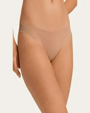 Hanro Invisible Cotton Low-rise Thong - Black