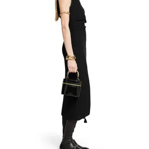 Gucci Mini Vanity Bag With Bamboo Handle - Black | Editorialist
