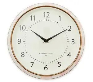 MACKENZIE-CHILDS Rosy Check School Wall Clock - One-color
