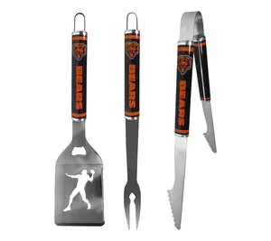 SISKIYOU GIFTS Siskiyou Sports Nfl Steel 3pc Bbq Tool Set - One-color