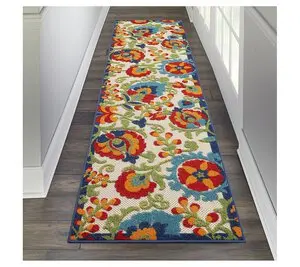 NOURISON HOME Home Aloha Farmhouse 2'3' X 8' Rug - One-color