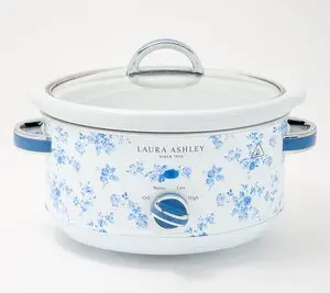 Laura Ashley 3.5qt Slow Cooker W/ Glass Lid & 4heat Settings - One-color