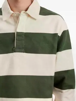ANOTHER ASPECT Stripe Polo Shirt