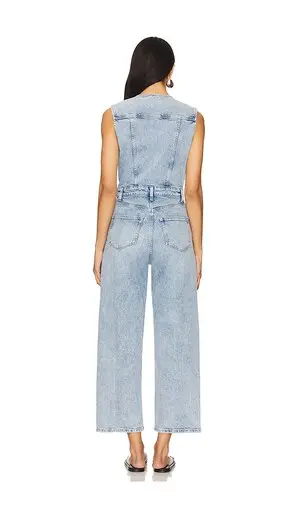 Paige Cirie Ankle Denim Jumpsuit