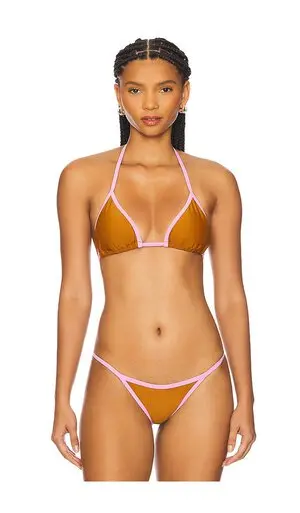 IT'S NOW COOL Triangle Duo Bikini Top
