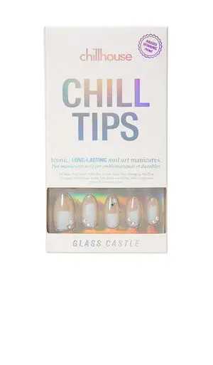 CHILLHOUSE Glass Castle Signature Almond Chill Tips Press-on Nails - N,a