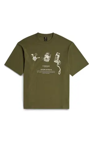 G-star Raw Archive Boxy Organic Cotton Graphic T-shirt
