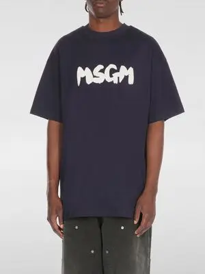MSGM T-shirt Men Blue