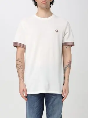 Fred Perry T-shirt Men Beige