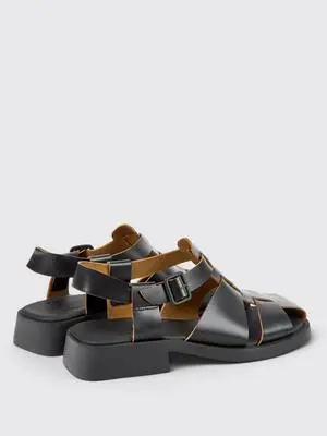Camper Dana Leather Sandals - Black