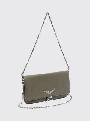 Zadig&Voltaire Clutch With Chain Strap - Grass Green
