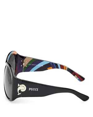 Emilio Pucci Geometric Sunglasses, 59mm