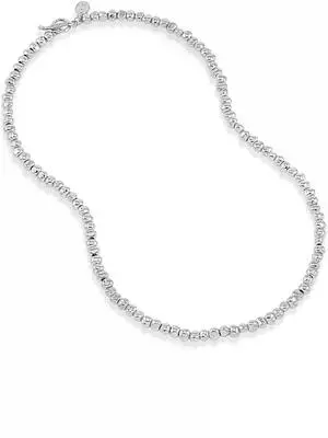 DOWER & HALL Chunky Nugget Necklace - Silver