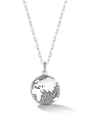 DOWER & HALL One World Talisman Necklace - Silver
