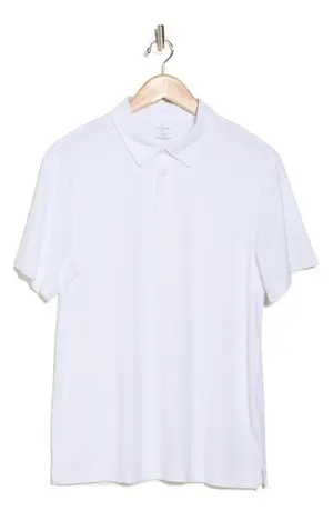 14TH & UNION Cotton & Modal Polo - White
