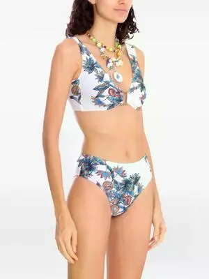 AMIR SLAMA Floral-print Bikini