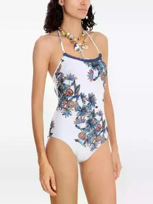 AMIR SLAMA Floral-print One-piece Swimsuit