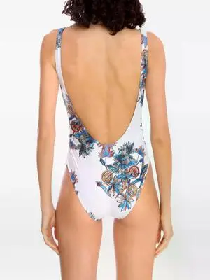 AMIR SLAMA Floral-print One-piece Swimsuit