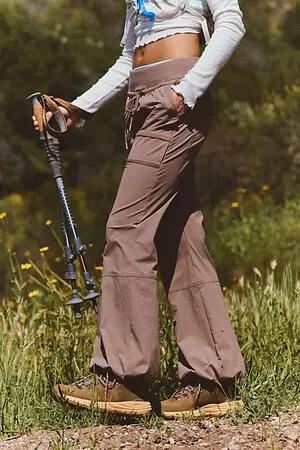 Free People Cascade Cool Climber Pants - Hickory