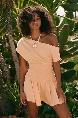 Free People Free People Scorching Hot Mini Dress Icey Apricot
