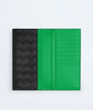 Bottega Veneta Intrecciato Long Wallet - Black