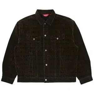 Supreme Flocked Denim Trucker Jacket